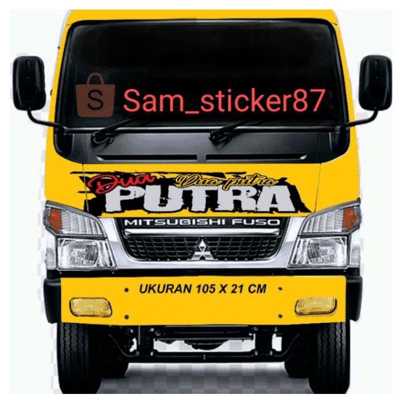 Jual STICKER TRUCK KABIN CANTER DUA PUTRA, WARNA BISA REQUEST | Shopee ...