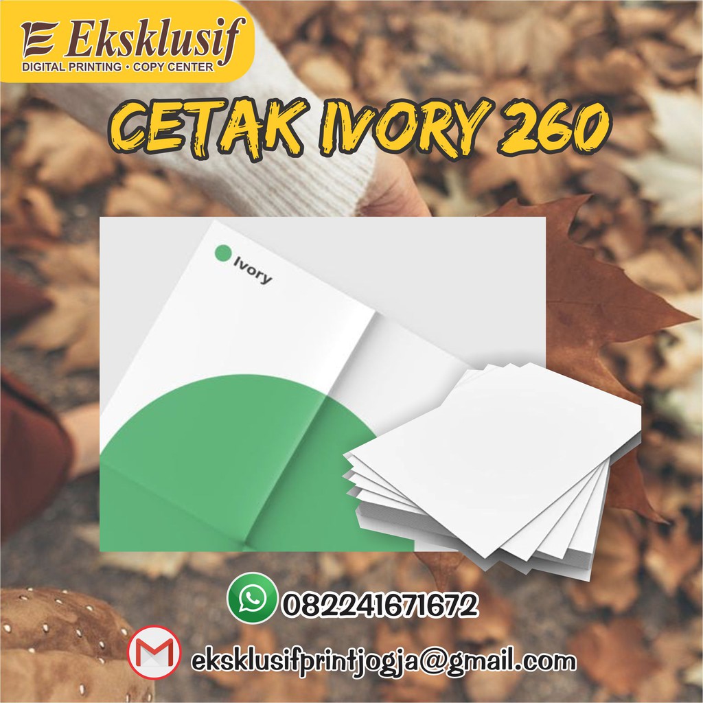 Jual CETAK IVORY 260 A3+ FULLCOLOR 1 MUKA (CUSTOM) | Shopee Indonesia