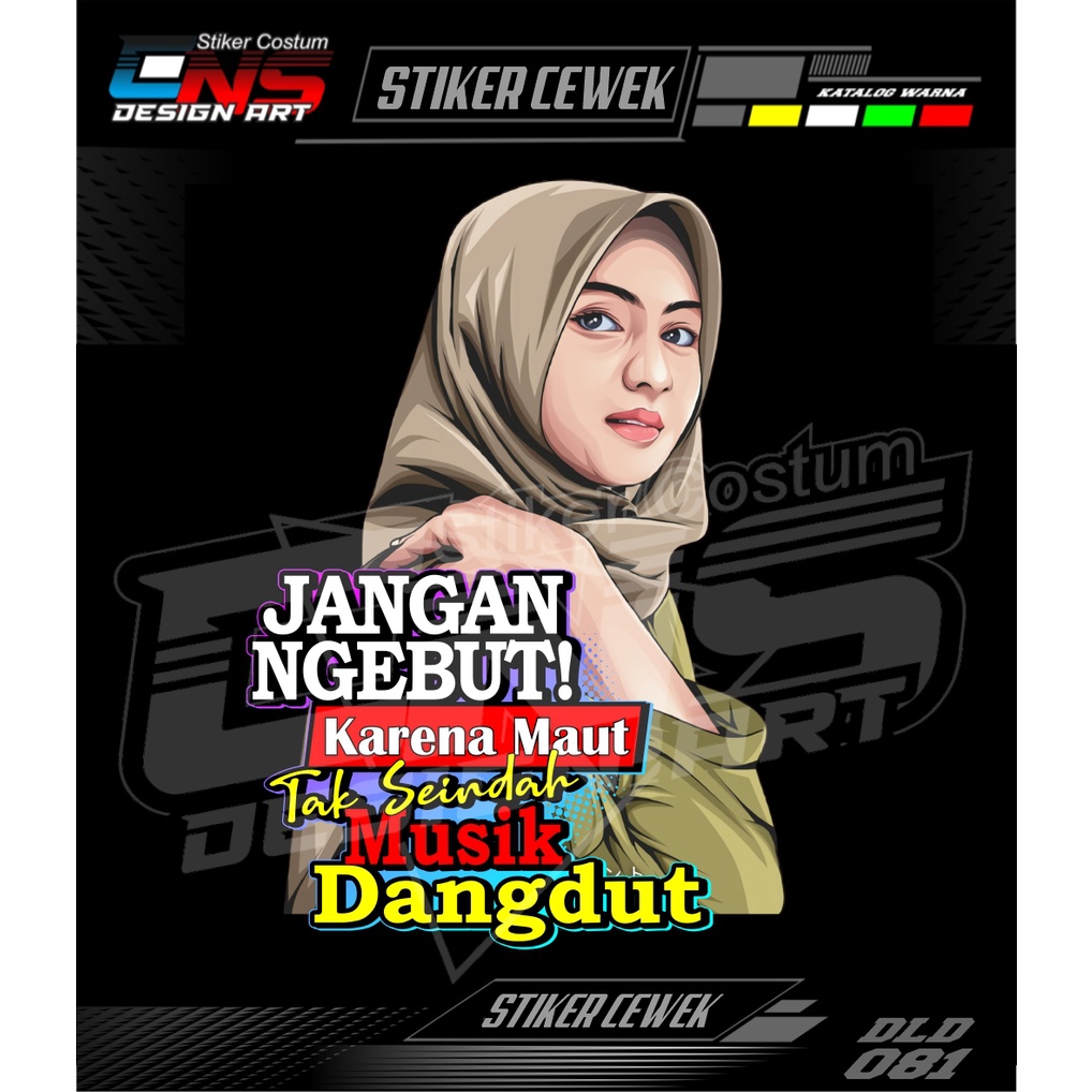 Jual Stiker decal motor - sticker mobil variasi cewek keren - Sticker ...