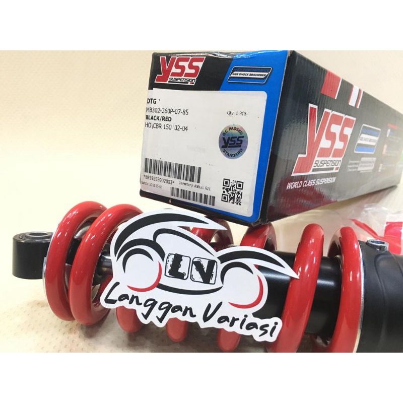 Jual Shockbreaker Sokbeker Shock Suspensi YSS DTG Honda CBR 150 02 - 04 ...