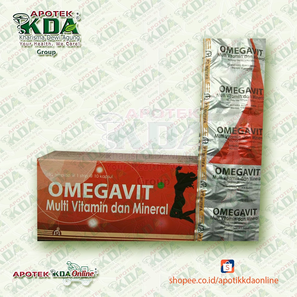 Jual OMEGAVIT ISI 10 KAPSUL | OBAT ANEMIA | Shopee Indonesia