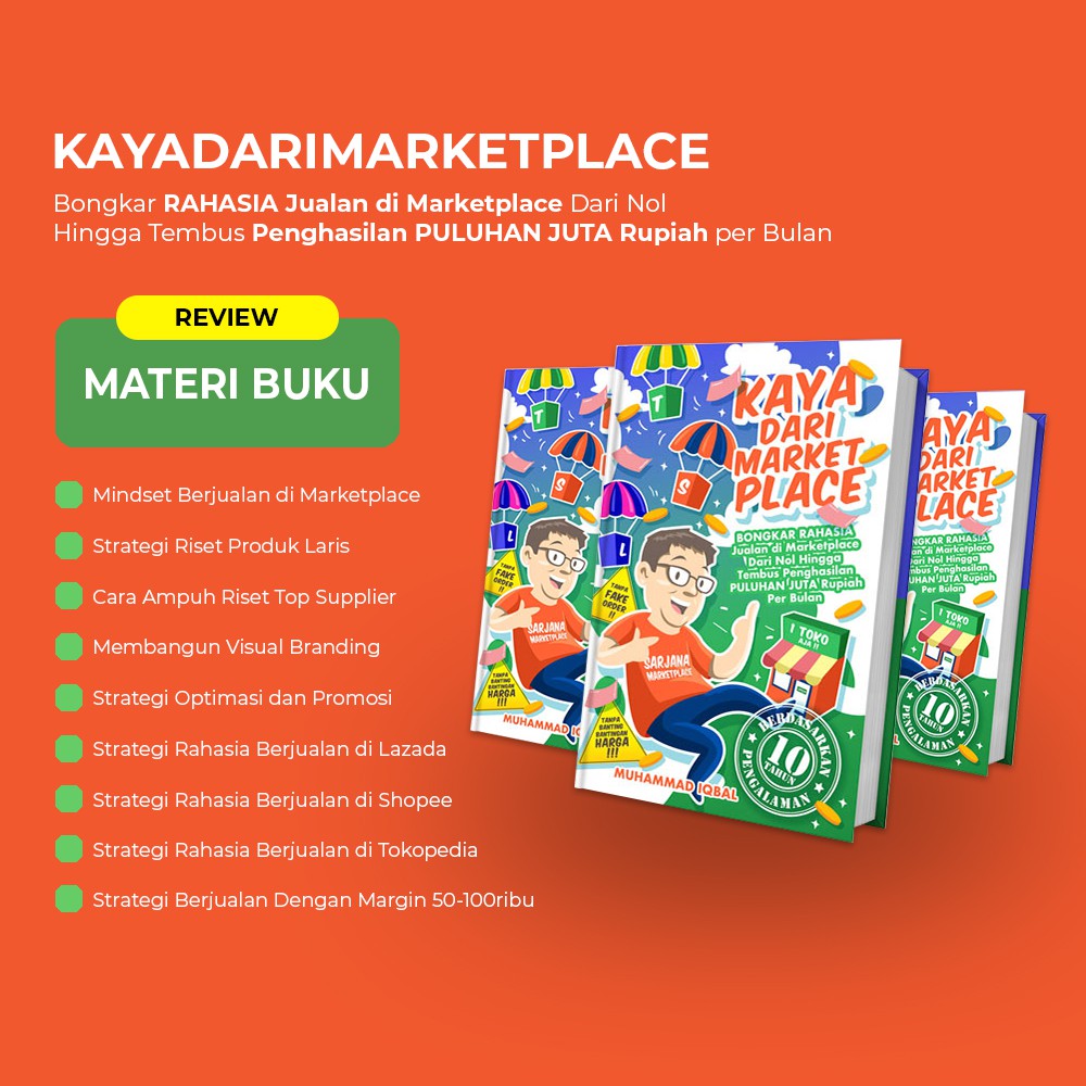 Jual Pre Order Buku Terbaru Kaya Dari Marketplce- Karya Muhammad Iqbal ...