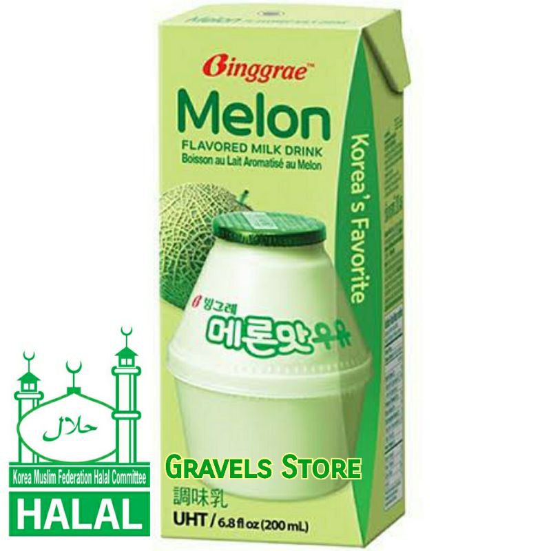 Jual [Logo HALAL] Binggrae Melon Milk - Susu Rasa Melon ala Korea Hits ...