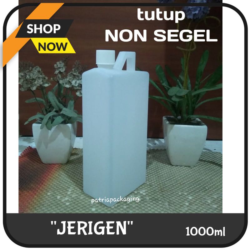 Jual JERIGEN 1 Liter Jirigen 1000ml Derigen HDPE (TUTUP NON SEGEL ...