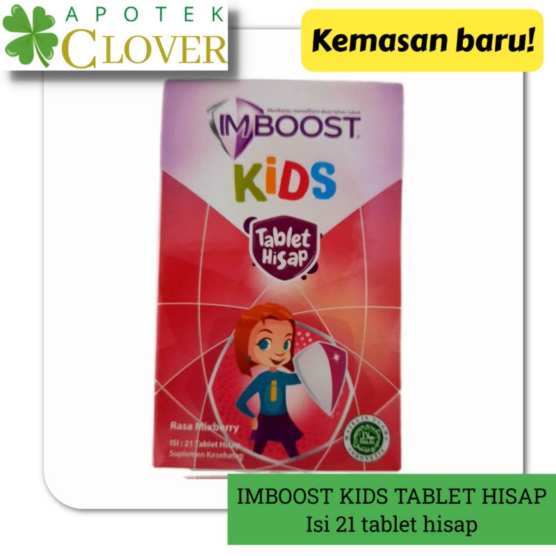 Jual IMBOOST KIDS & IMBOOST KIDS EXTRA tablet hisap mixberry, 1 botol ...