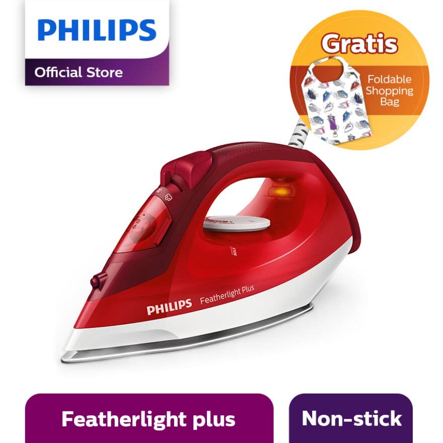Jual PHILIPS STEAM IRON GC 1424 GC1424 SETRIKA UAP 800WATT | Shopee ...