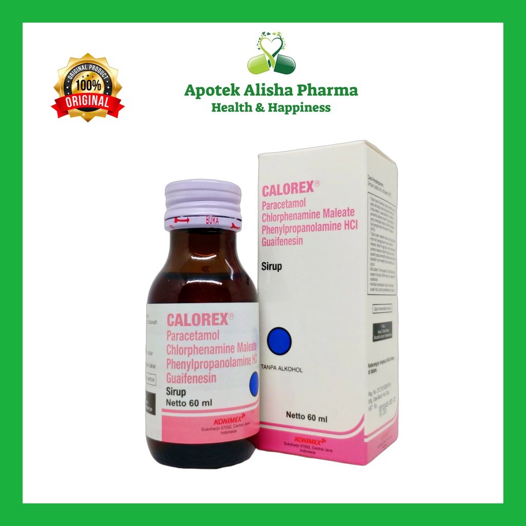 Jual Calorex Sirup 60ml - Calorek Sirup Obat Batuk Flu Pilek Panas ...