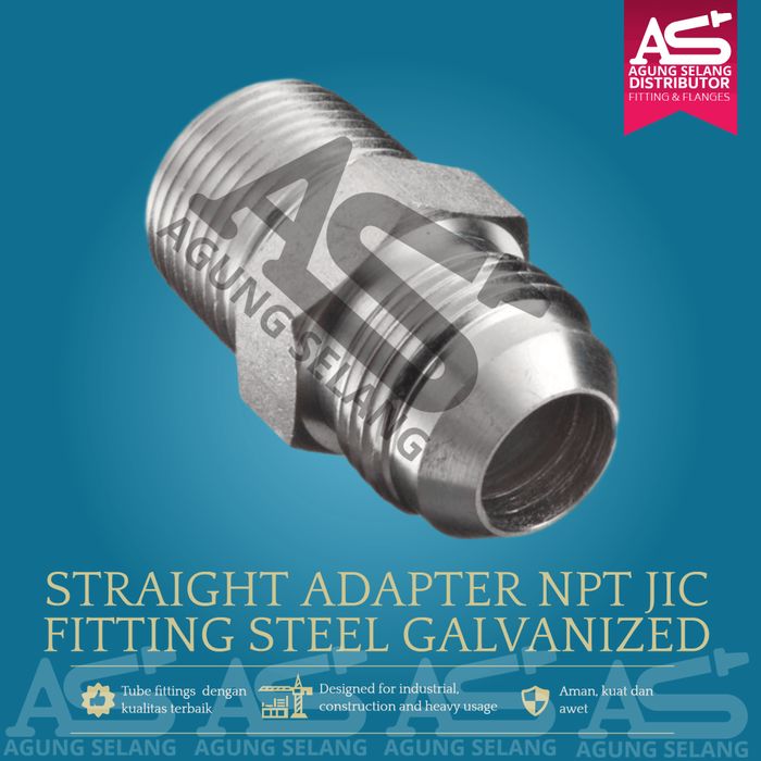 Jual Double Nepel Besi 1 MB X 3/4 MJ #3000 NEPLE 1 NPT X 3/4 JIC | Shopee Indonesia