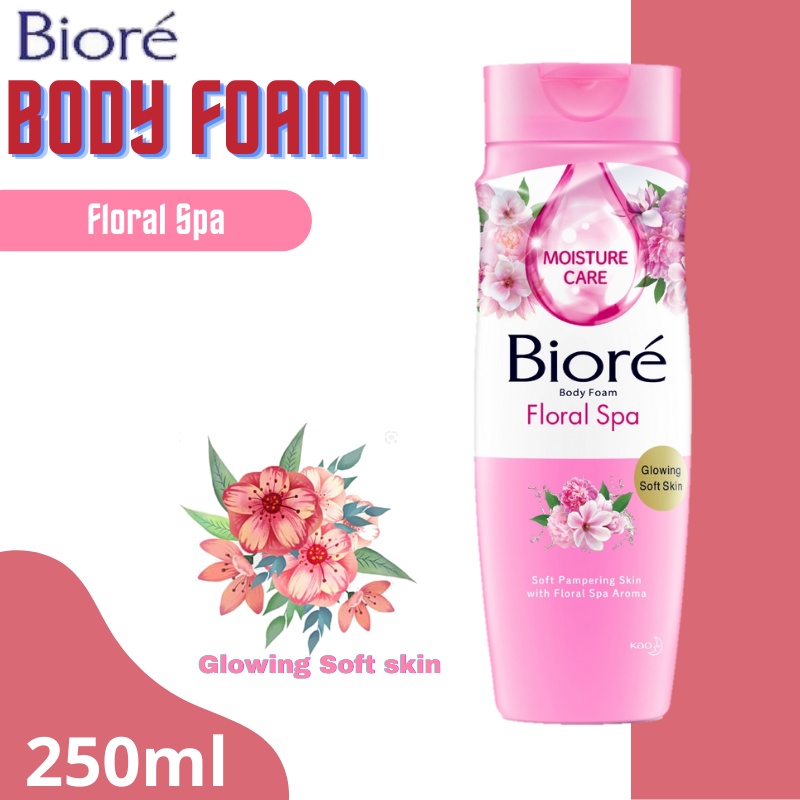 Jual Biore Body Foam Floral Spa Sabun mandi Cair Botol 250ML | Shopee Indonesia