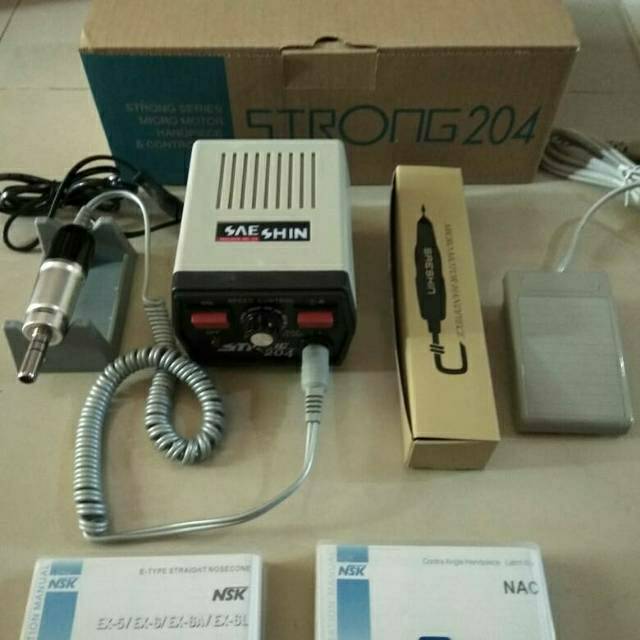 Jual MIKROMOTOR STRONG 204 siswa Micromotor Strong Saeshin 204 lengkap ...