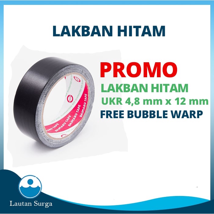 Jual Lakban Solatip Selotip Hitam Besar 2 Inchi Isolasi Solasiban ...