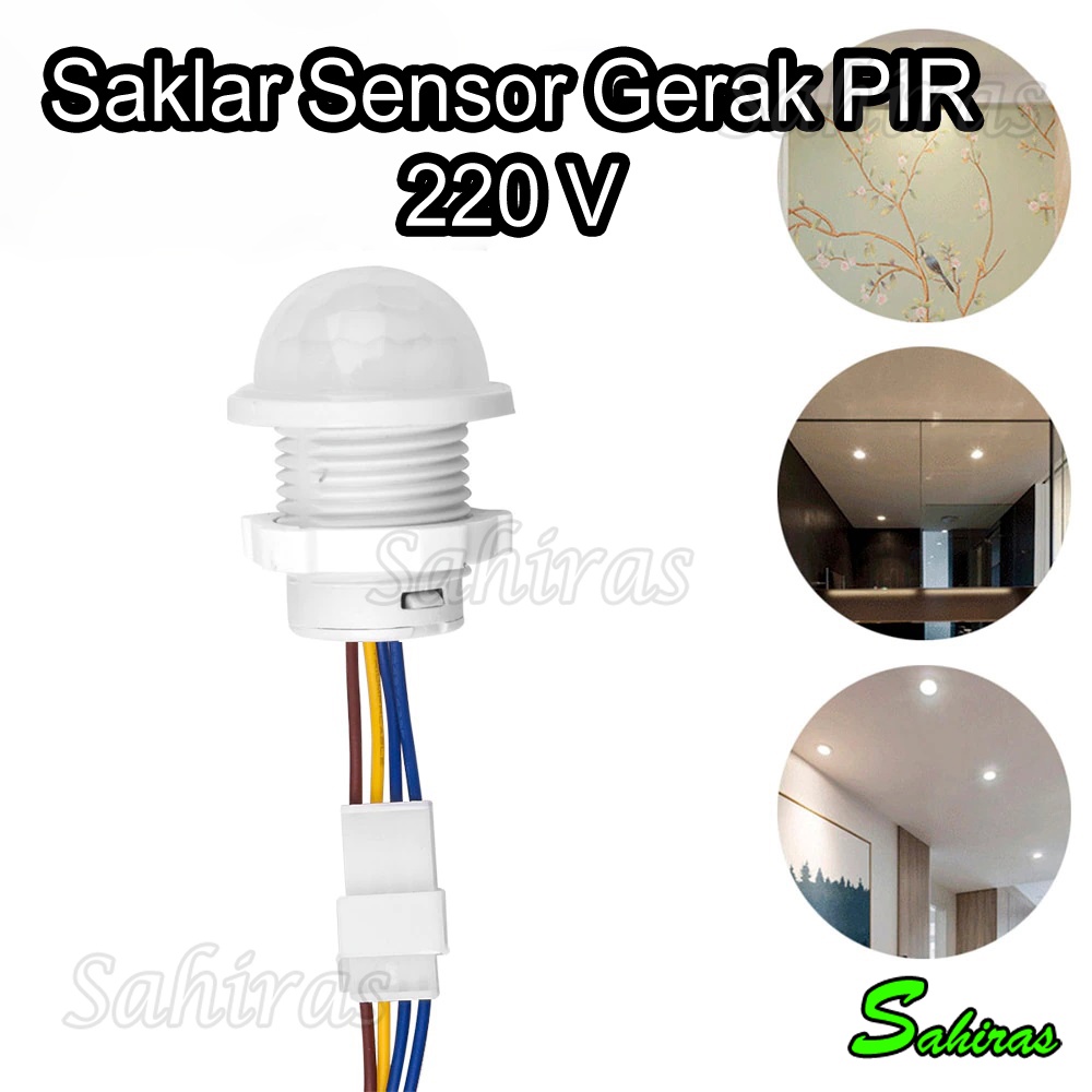 Jual Saklar Sensor GeraK PIR Inframerah 220 V Volt Untuk Indor / Outdor ...