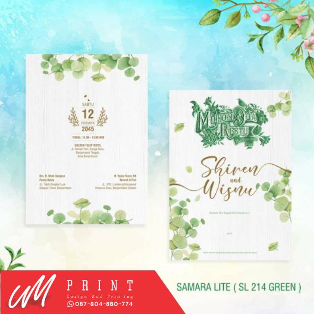 Jual UNDANGAN PERNIKAHAN MURAH - UNDANGAN BLANKO SAMARA LITE - UNDANGAN ...