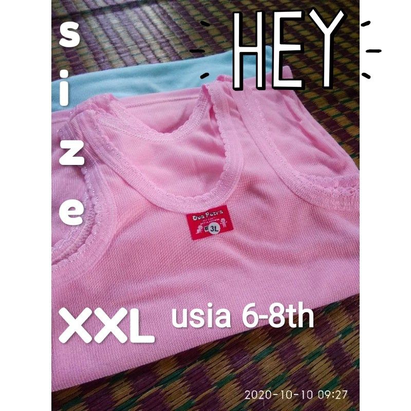 Jual 12pcs KAOS DALAM ANAK SIZE XXL/3L USIA 6 - 7 TH | Shopee Indonesia
