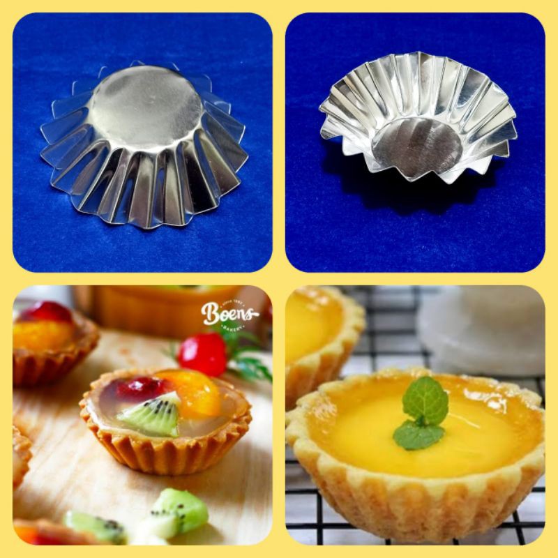 Jual cetakan pie bali pie mini cetakan egg tart (dapat 10pcs) | Shopee ...