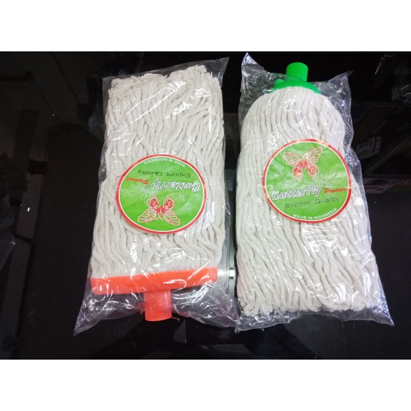 Jual Refill Alat Pel Lantai Bulat atau 14 Segi Cotton Butterfly drat ...