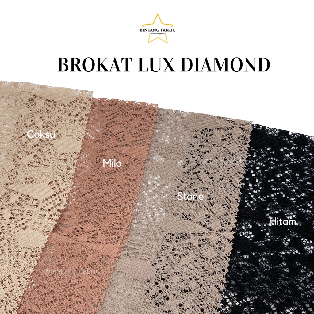Jual Bahan Kain Brokat Brukat Lux Diamond per 0.5 meter | Shopee Indonesia