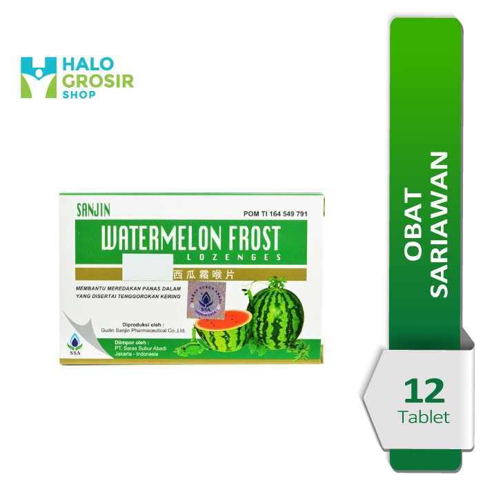 Jual Watermelon Frost Lozenges Obat Sariawan dan Radang Tenggorokan ...