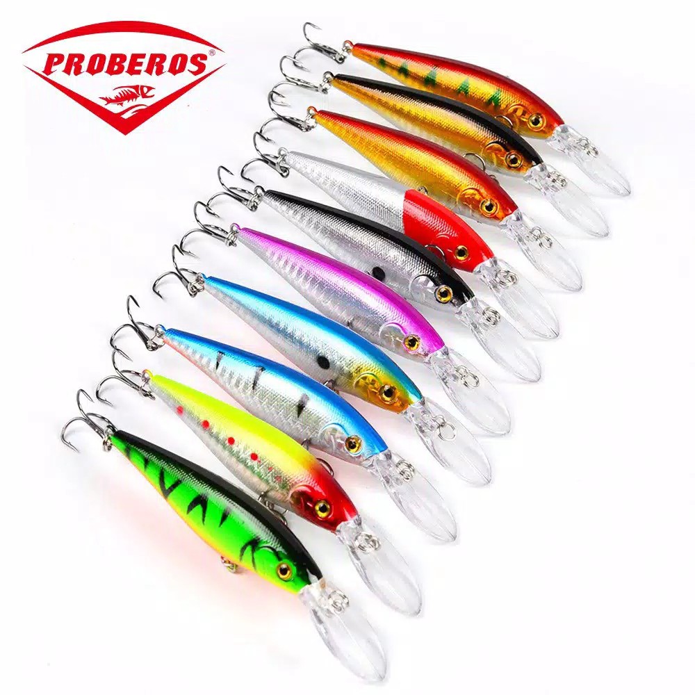 Jual Umpan Pancing Minow Minnow Casting Buatan Set Murah Laut Fishing ...