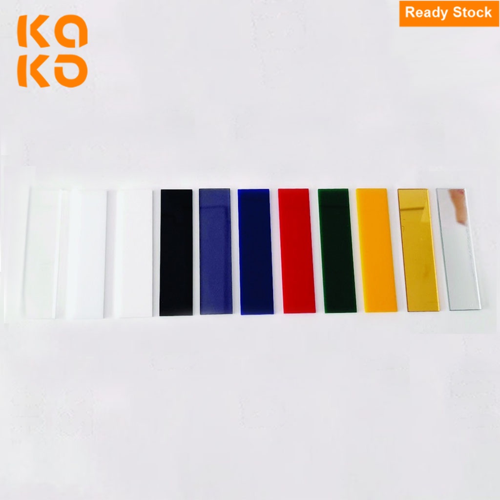 Jual Akrilik Bahan Nama Dada Name Tag Polos 8x2 cm | Shopee Indonesia