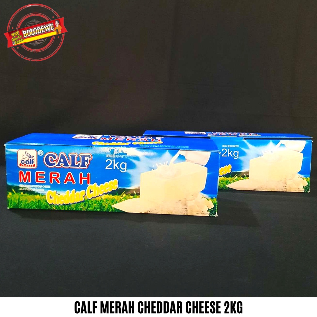 Jual Calf Merah Cheddar Cheese 2kg | Shopee Indonesia