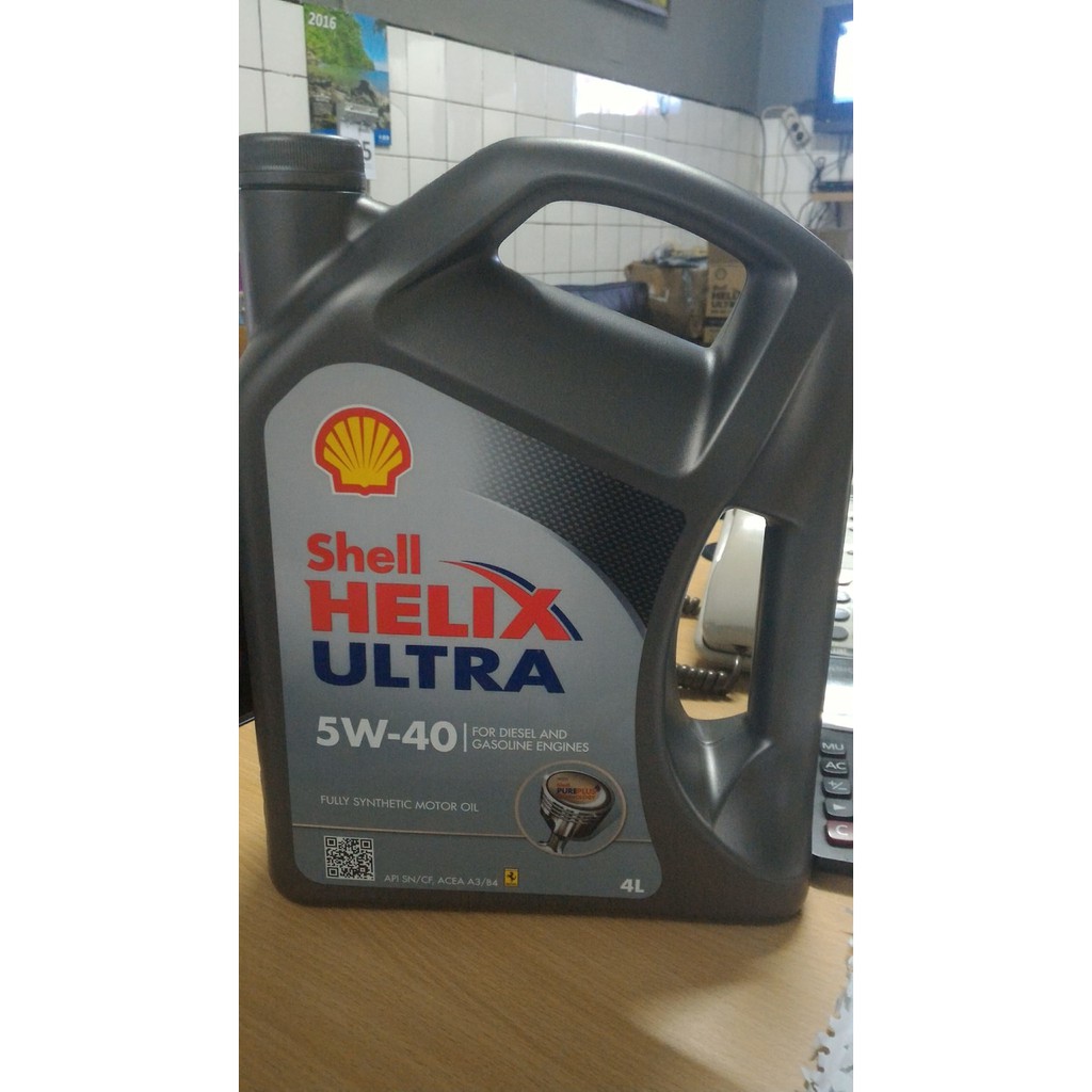 Jual Oli Shell Helix ULTRA SAE 5W/40 API SN Galon 4 liter | Shopee ...