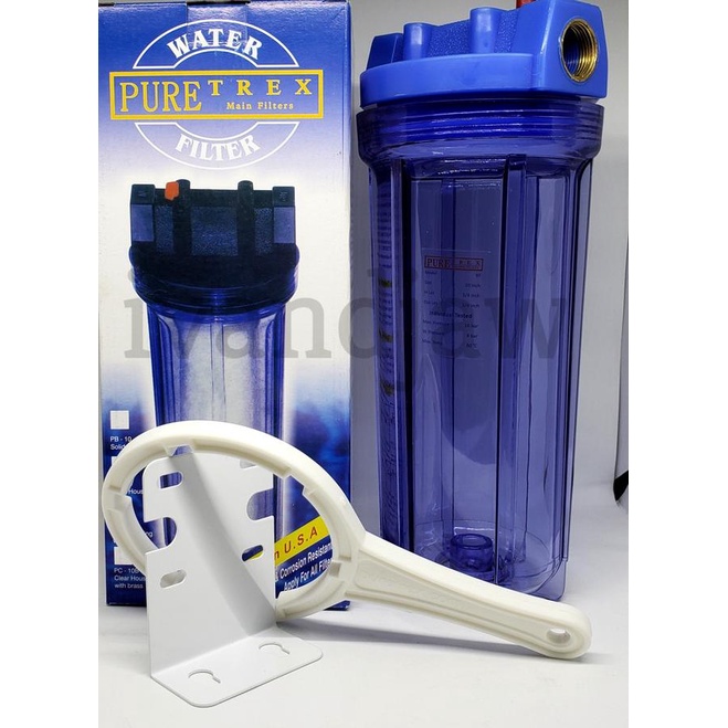Jual _ Housing Filter PUREtrex 10" Hi-Pressure Drat Kuningan - Clear ...