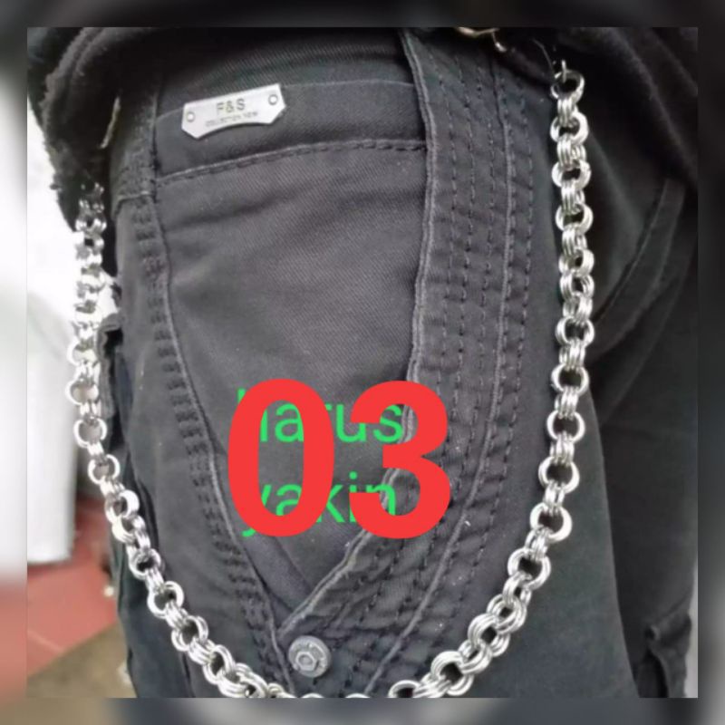 Jual Rantai Dompet Pria Baja Style Anti Kara RANTAI BIKER Tali Pengaman ...