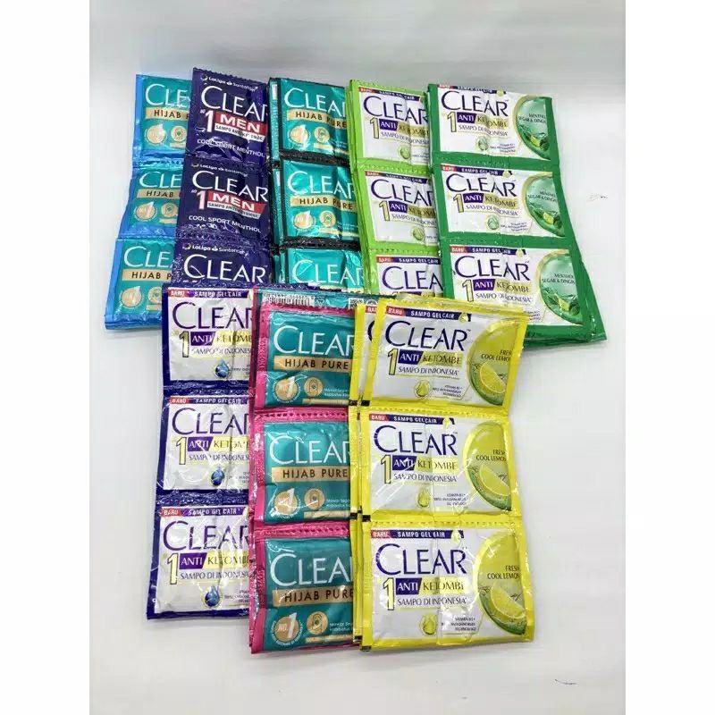 Jual SAMPO CLEAR RENTENG ISI 12 SACHET | Shopee Indonesia