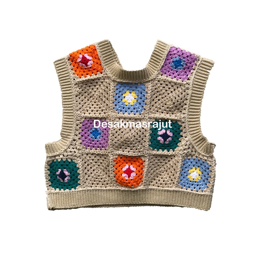 Jual Custom Vest Rompi Rajutan Dewasa | Shopee Indonesia