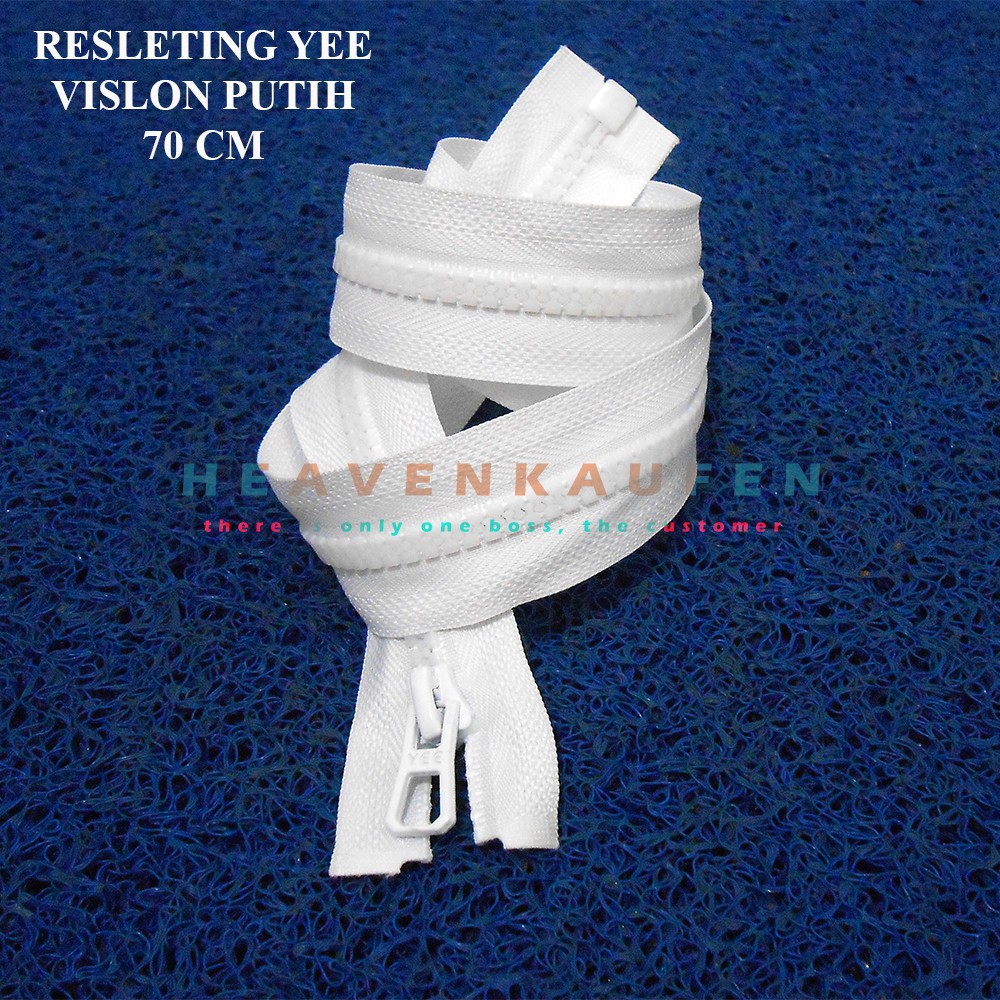 Jual Resleting Zipper Jaket YEE Vislon Putih 70 cm Murah | Shopee Indonesia