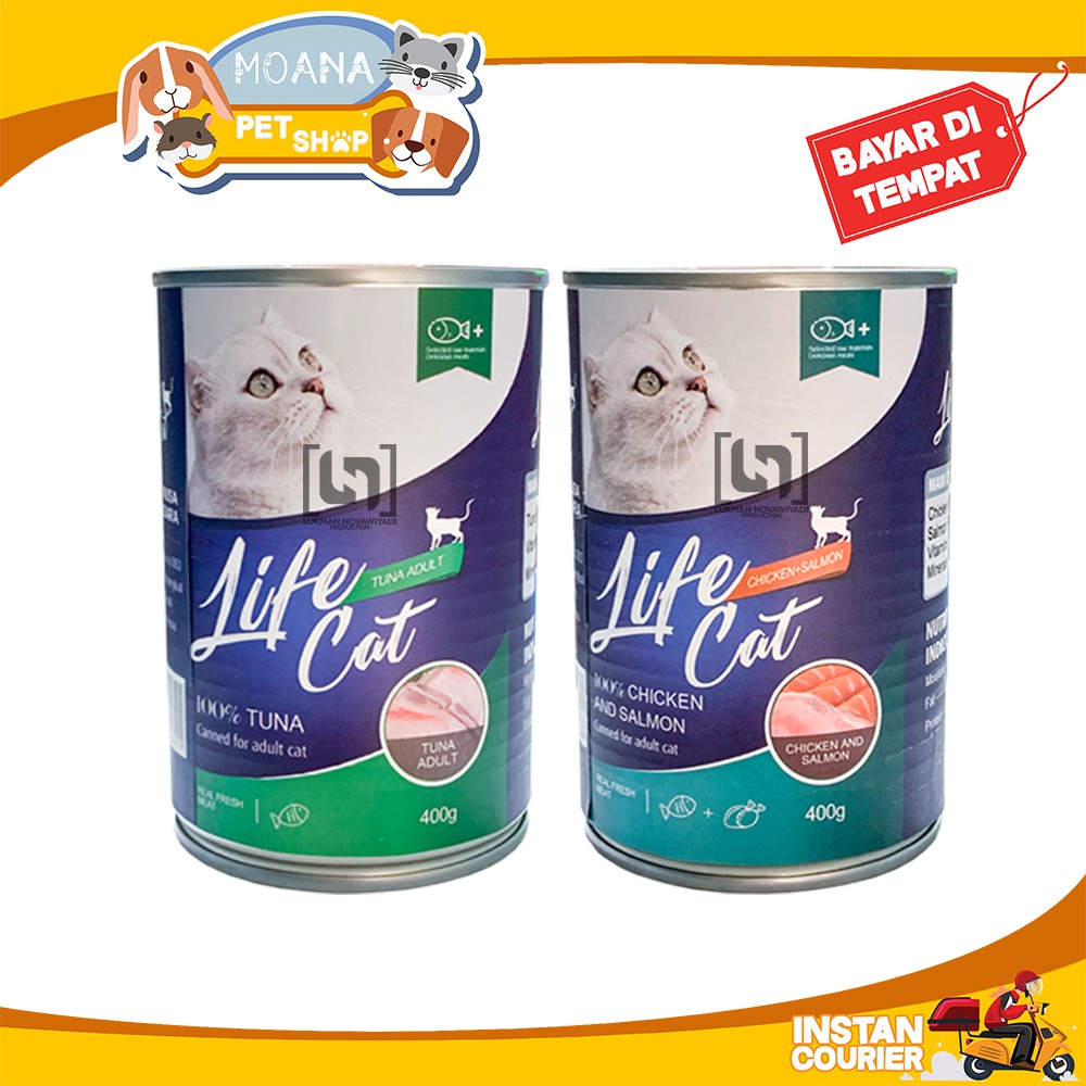 Jual LIFE CAT CANNED ADULT 400g Wet Cat Food Adult Makanan Basah Kucing ...