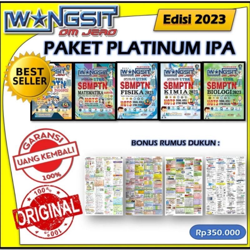 Jual WANGSIT PLATINUM IPA | SPOILER SNBT | Paket Buku Wangsit Om Jero ...