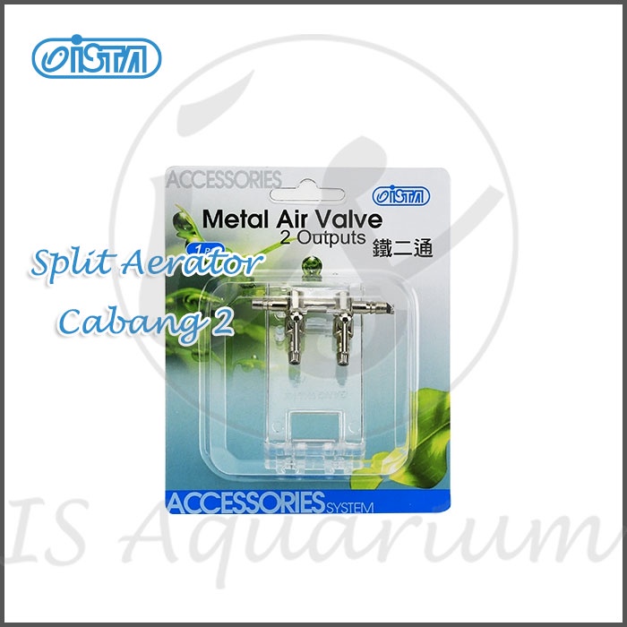 Jual Ista Metal Air Valve 2 ways Splitter Aerator Udara Cabang 2 ...