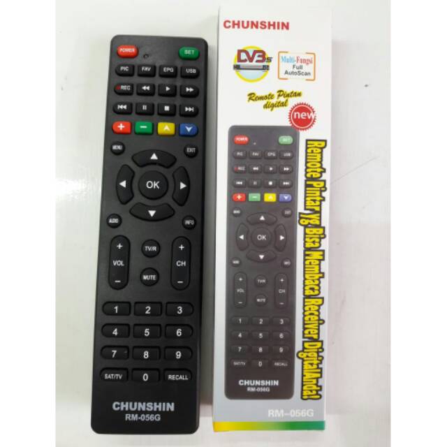Jual Remote remot multi parabola/receiver Chunshin RM-056G | Shopee ...