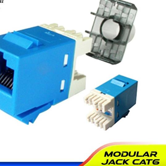 Jual ☟ Modular jack RJ45 CAT 6 Commscope AMP Jack Modular CAT 6 UTP FTP ...