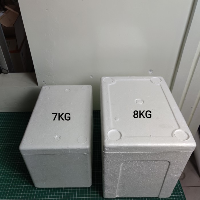 Jual Styrofoam Sterofoam kotak box ikan tempat penyimpanan es 7kg 8kg ...