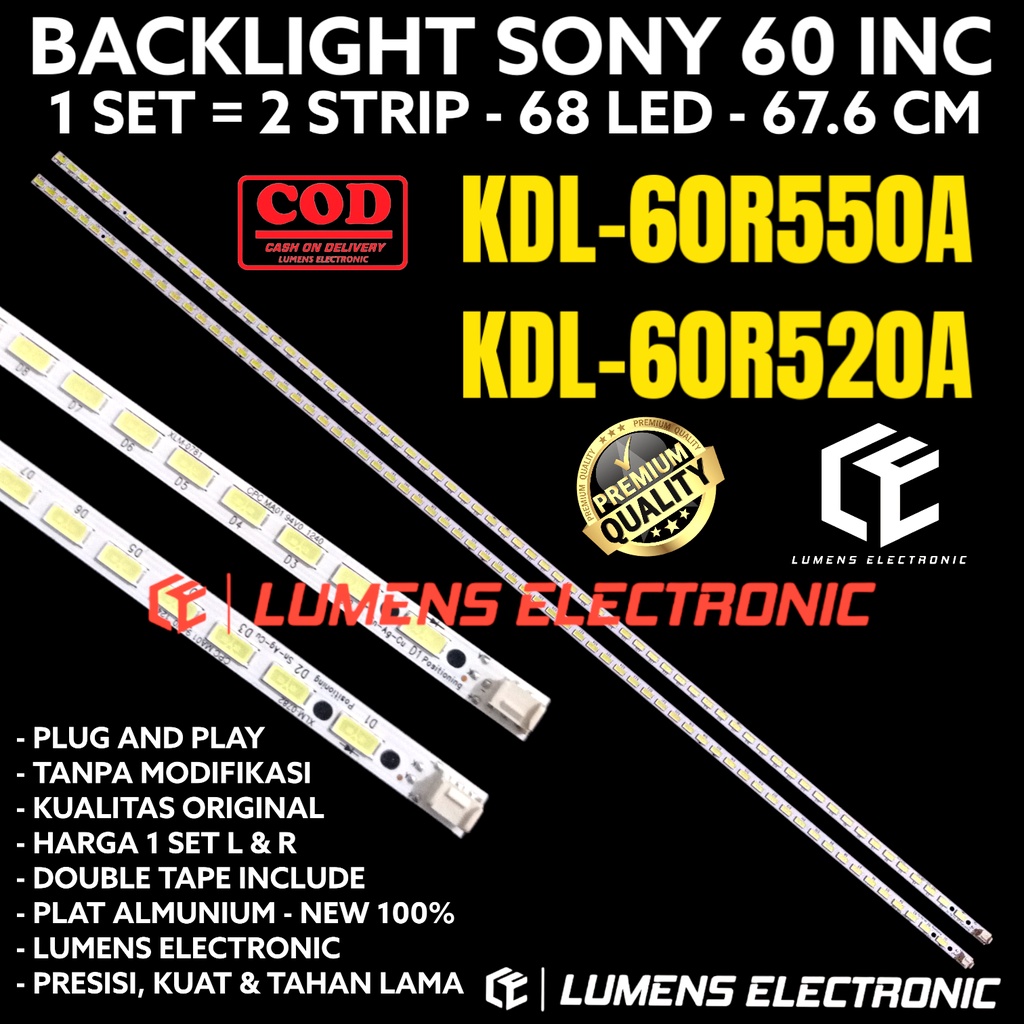 Jual BACKLIGHT TV LED SONY 60 INC KDL-60R550A KDL-60R520A KDL 60R550 ...