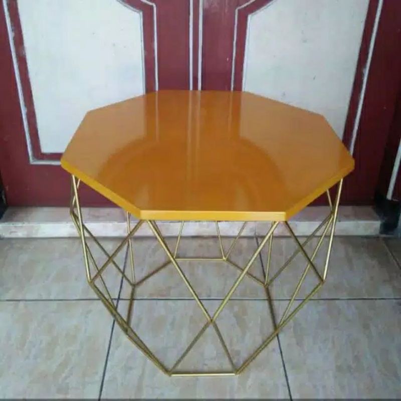 Jual Meja tamu minimalia hexagon besi | Shopee Indonesia