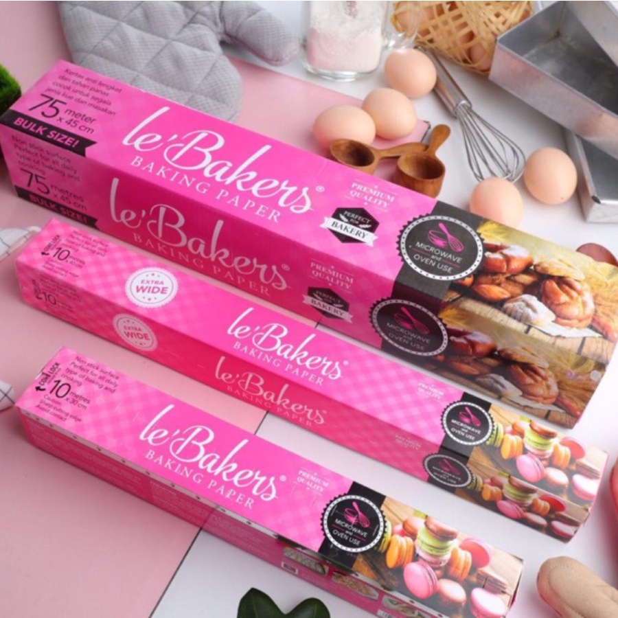 Jual Le Bakers Pink 30cm x 10m Baking Paper Kertas Roti Kertas Minyak ...