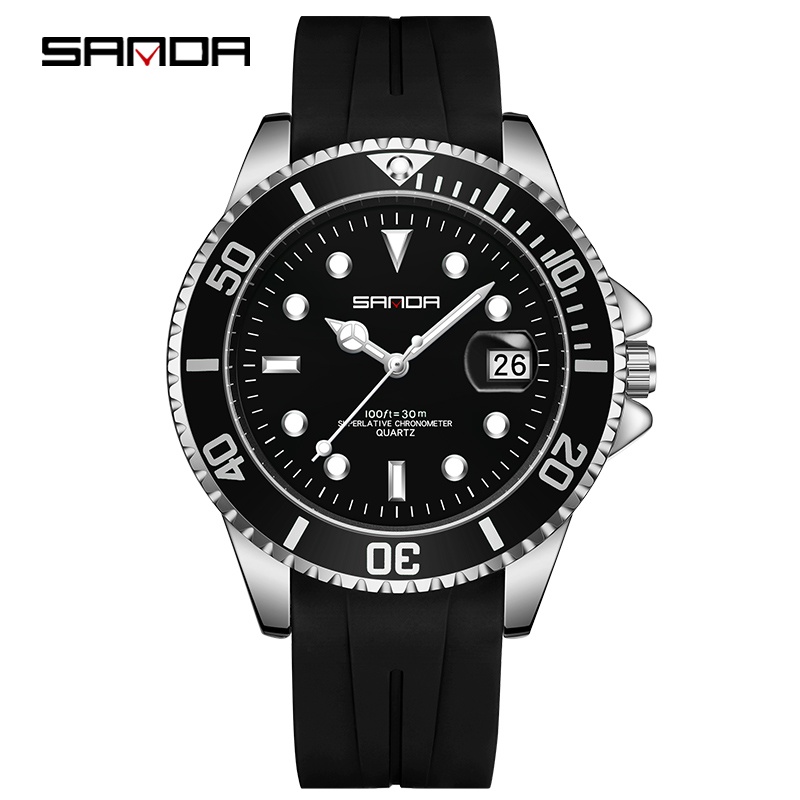 Jual SANDA 7018 Jam Tangan Pria Analog Chronograph Luminous Display ...