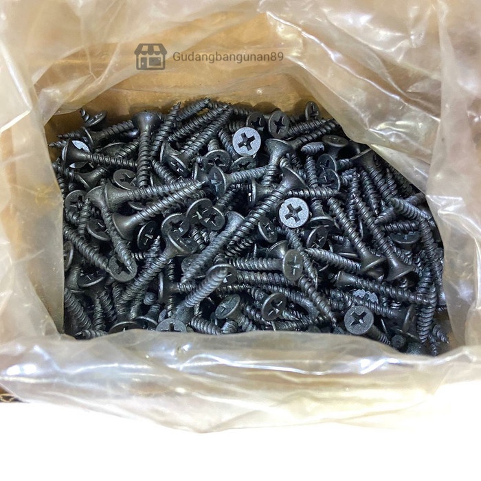 Jual Pengencang-Mur-Baut- Skrup Gypsum 6 X 1" In Drywall Screw/Sekrup ...