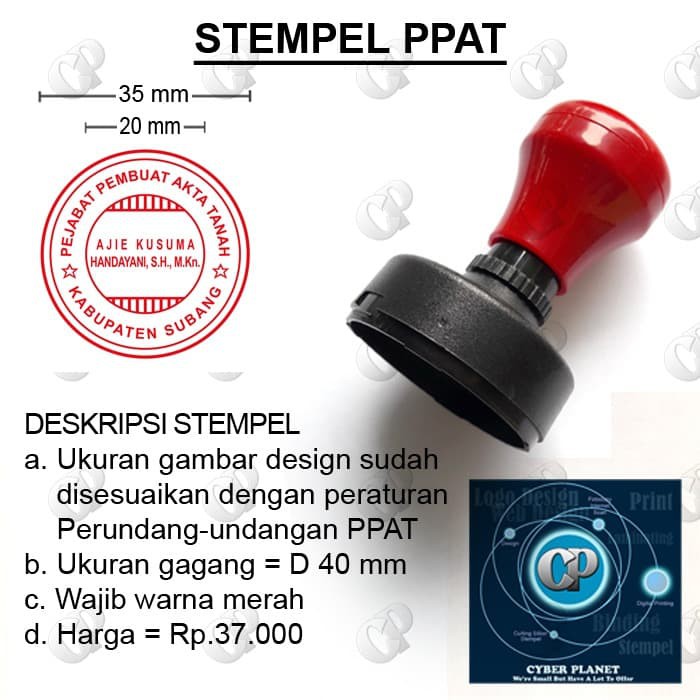 Jual Promo Stempel Notaris dan PPAT - Stempel Notaris Keren | Shopee ...