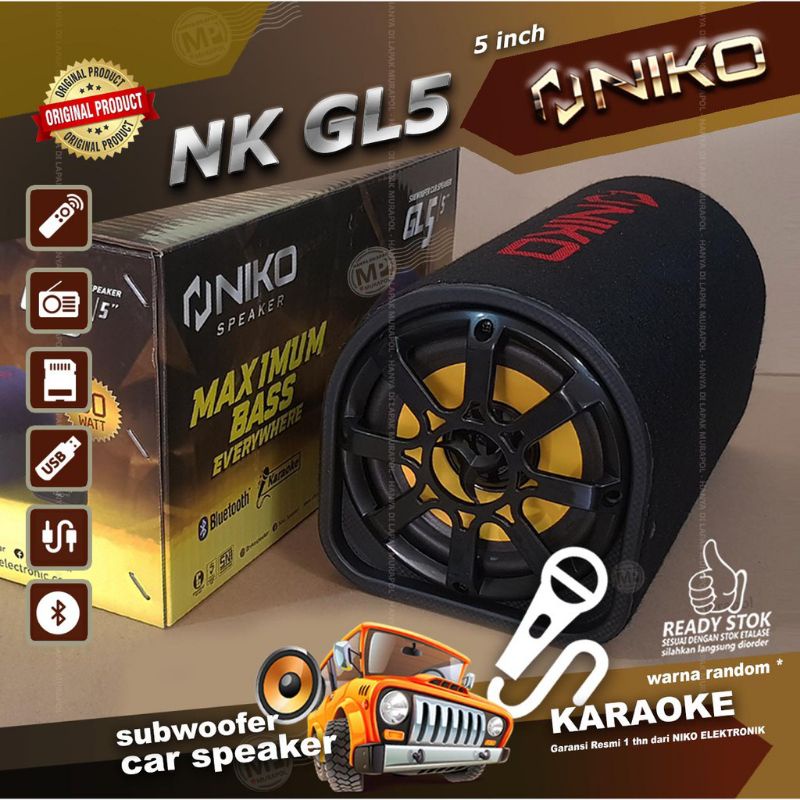 Jual Speaker Bluetooth Niko GL5 Bass | Shopee Indonesia