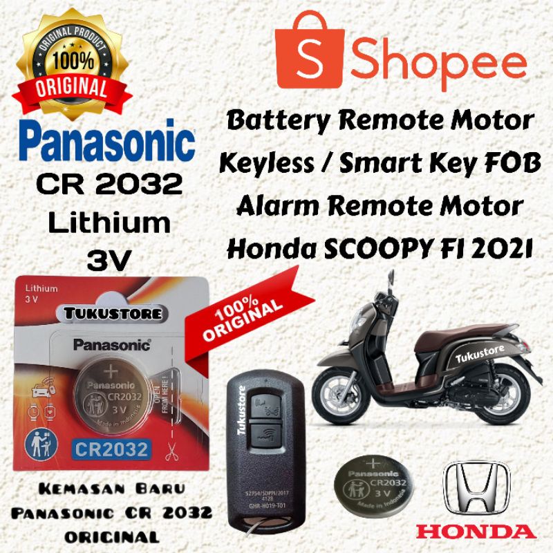 Jual Baterai Remote Motor SCOOPY ESP 2021 Keyless | Shopee Indonesia