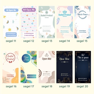 Jual Cetak Stiker Segel Box Packaging Hampers Custom | Label Box ...