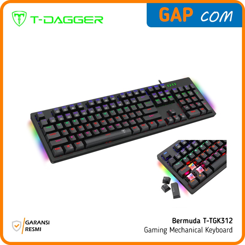 Jual Keyboard Gaming Mechanical T-Dagger T-TGK312 Bermuda Outemu Blue ...