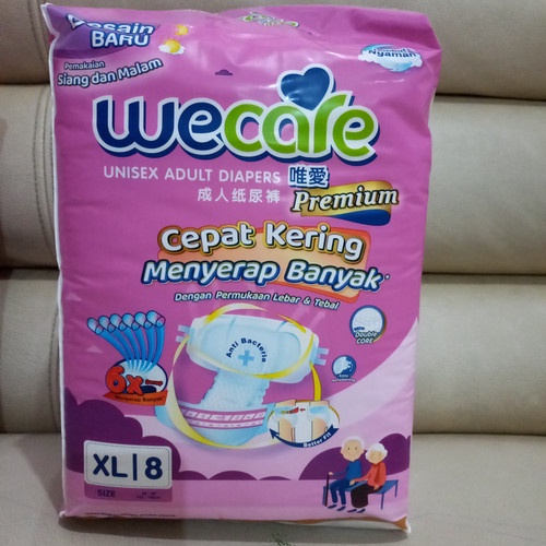 Jual WECARE | Adult Diapers Premium M10 L8 XL8 | Popok Perekat Dewasa / Orang Tua We Care ...