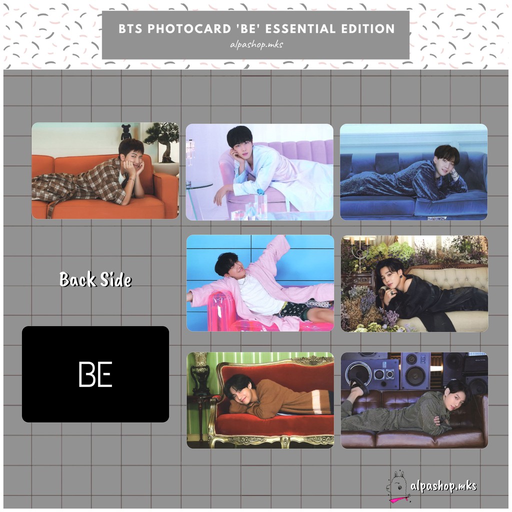 Jual BTS UNOFFICIAL PHOTOCARD BE ESSENTIAL EDITION SET | Shopee Indonesia