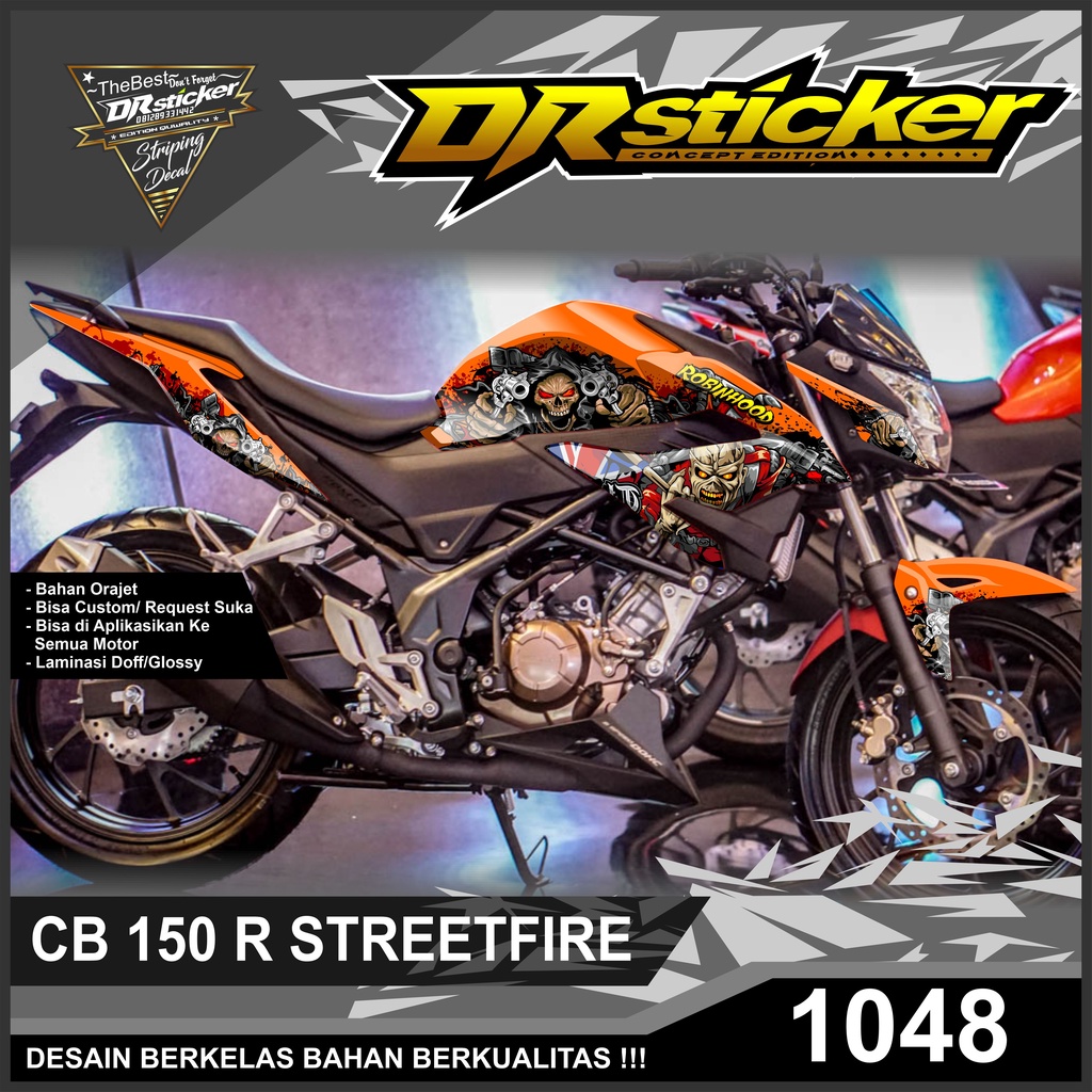 Jual Decal CB 150 R Street Fire Full Body Desain Robin hood Decal ...